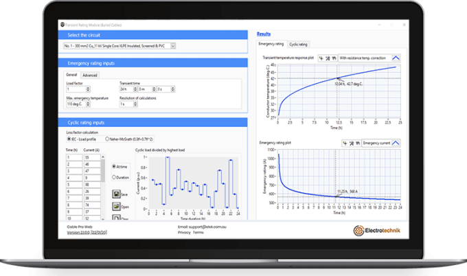 ELEK Cable HV Software -Power Cable Current Rating Calculator
