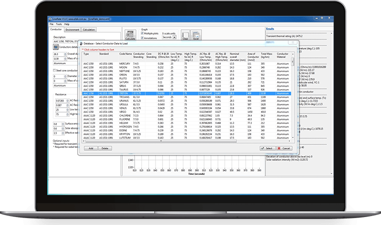 Overhead Line Conductor Current Rating Calculator | Electrotechnik