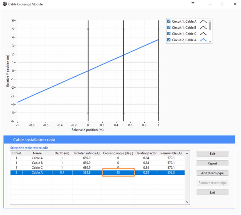 Cable Crossings Calculations - Cable High Voltage Software Tutorial
