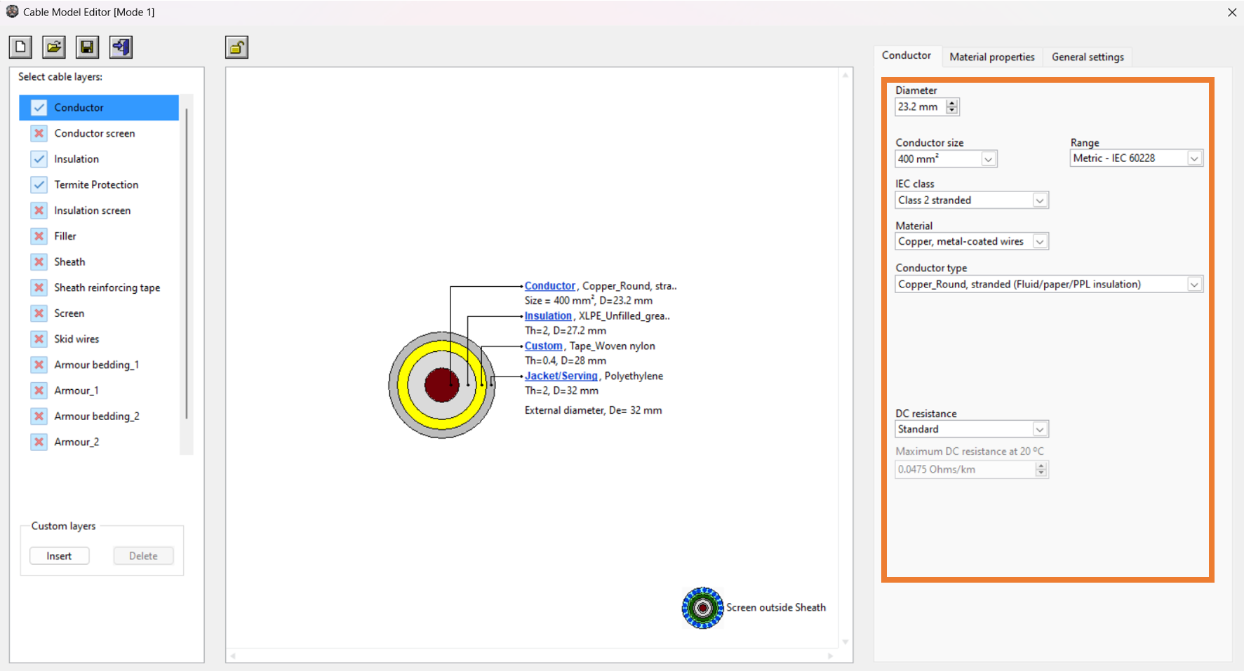 Cable Modelling from Datasheets - Cable High Voltage Software Tutorial