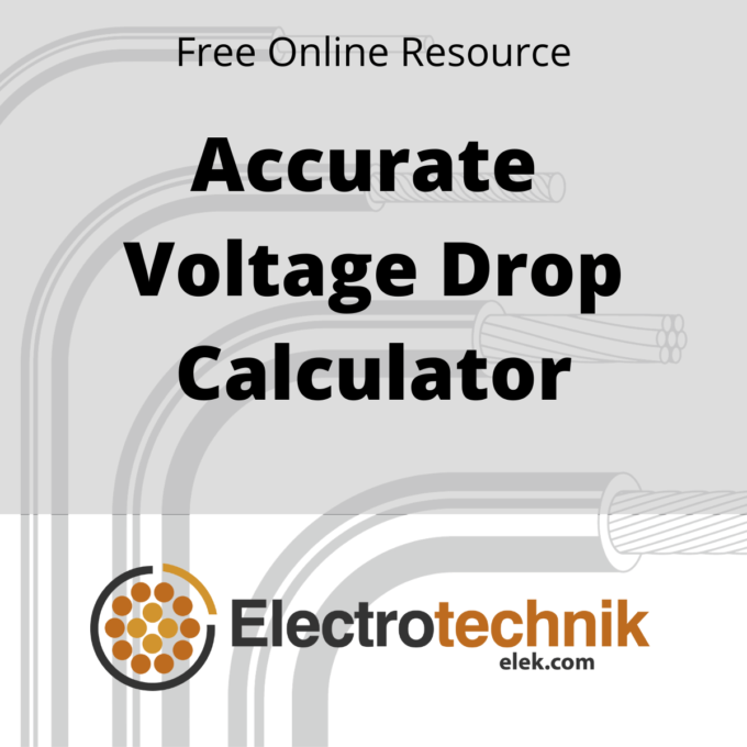 Accurate Voltage Drop Calculator AS/NZS 3008 - ELEK Software