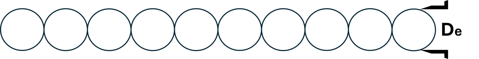 Current Rating of 10 High Voltage Cables Touching In Air